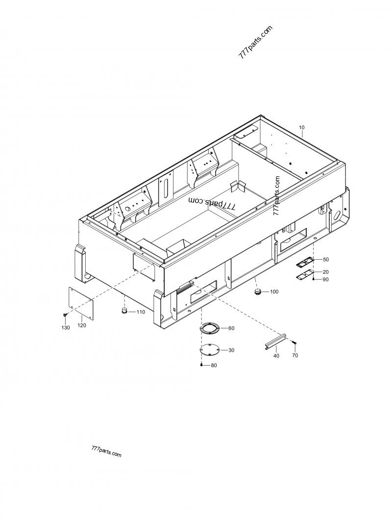 1310460012 Frame - Atlas Copco spare part | 777parts.com