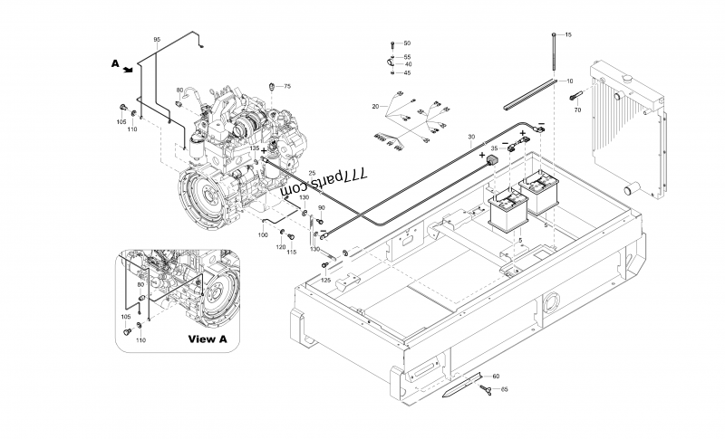 1092418500 Bracket battery - Atlas Copco spare part | 777parts.com