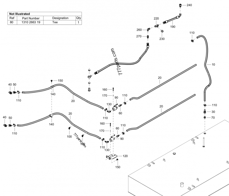 1310784700 Bracket - Atlas Copco spare part | 777parts.com
