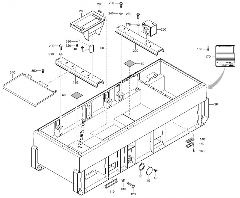 1626112901 Bracket - Atlas Copco spare part | 777parts.com