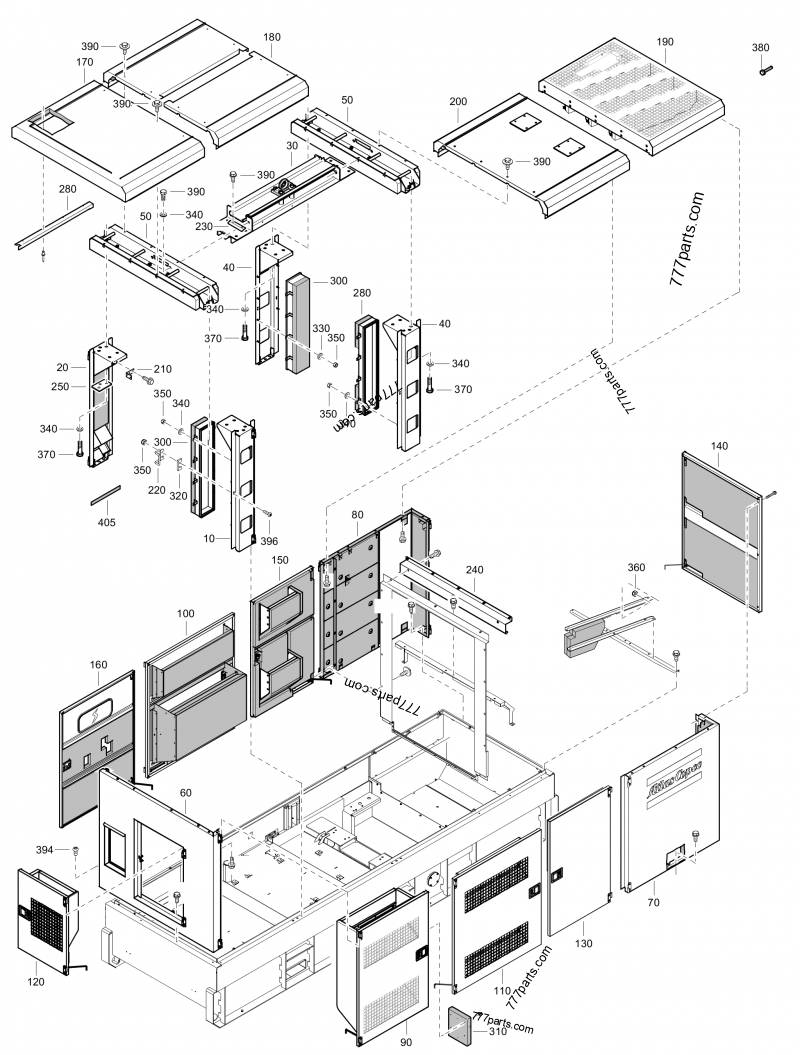 1640051040 Corner assy - Atlas Copco spare part | 777parts.com