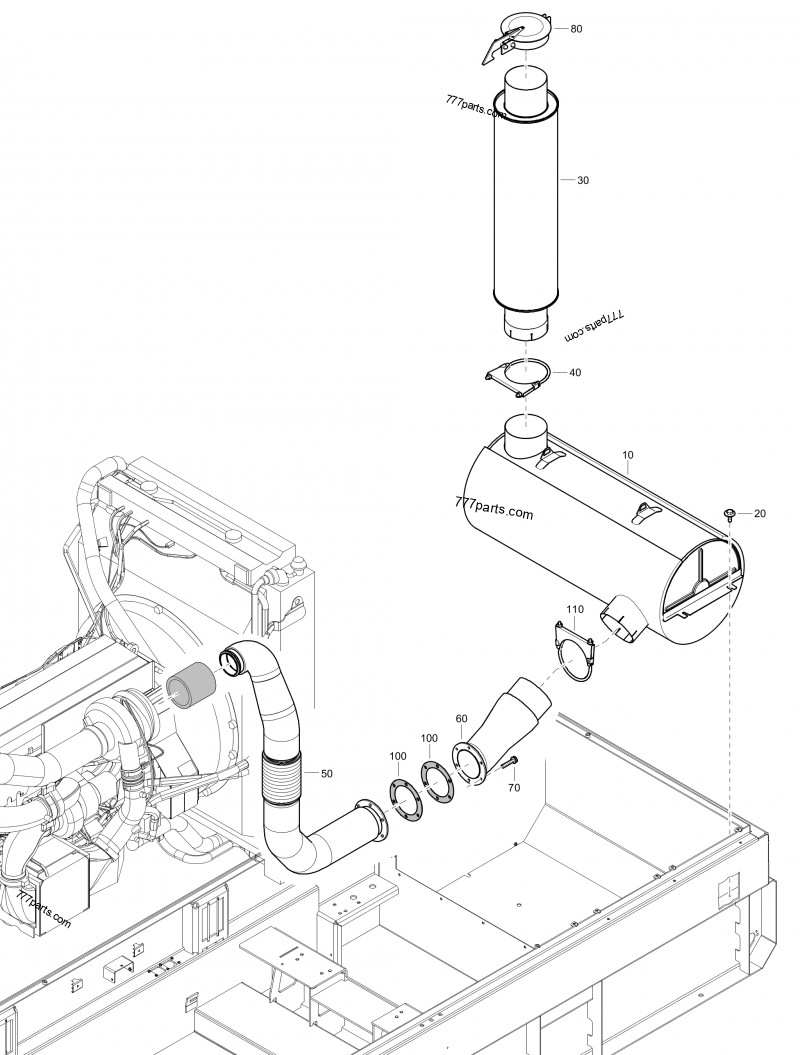 1633028929 Pipe clamp - Atlas Copco spare part | 777parts.com