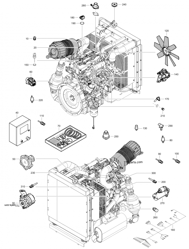 4810073859 Engine gaskets kit - Atlas Copco spare part | 777parts.com