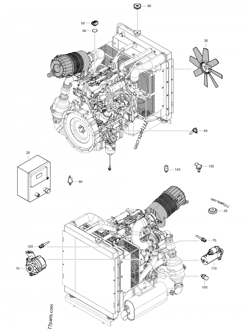 4810060634 Starter motor - Atlas Copco spare part | 777parts.com