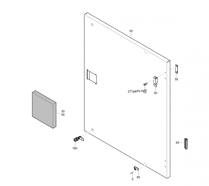 1604342900 Hinge - Atlas Copco spare part | 777parts.com