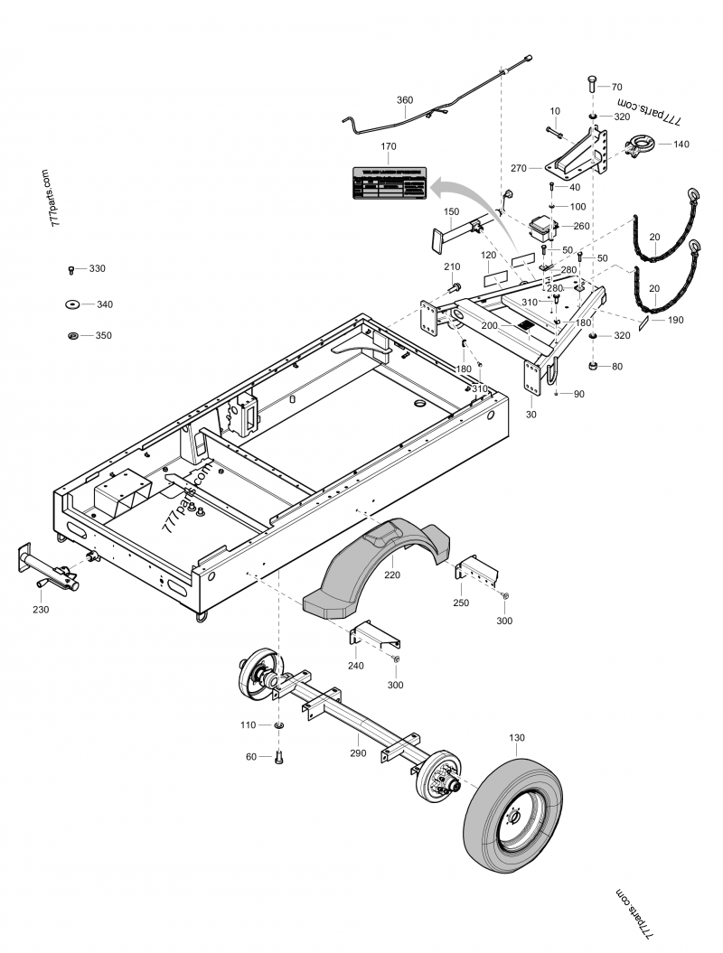1310947220 Wire harness:rl eb towbr qas70 - Atlas Copco spare part ...
