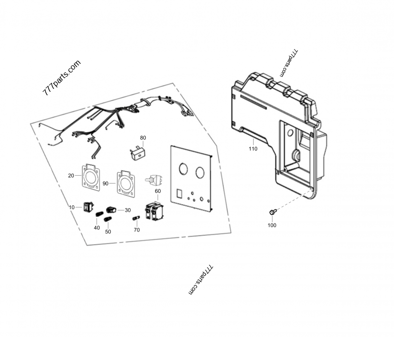 1636302329 Panel bed - Atlas Copco spare part | 777parts.com