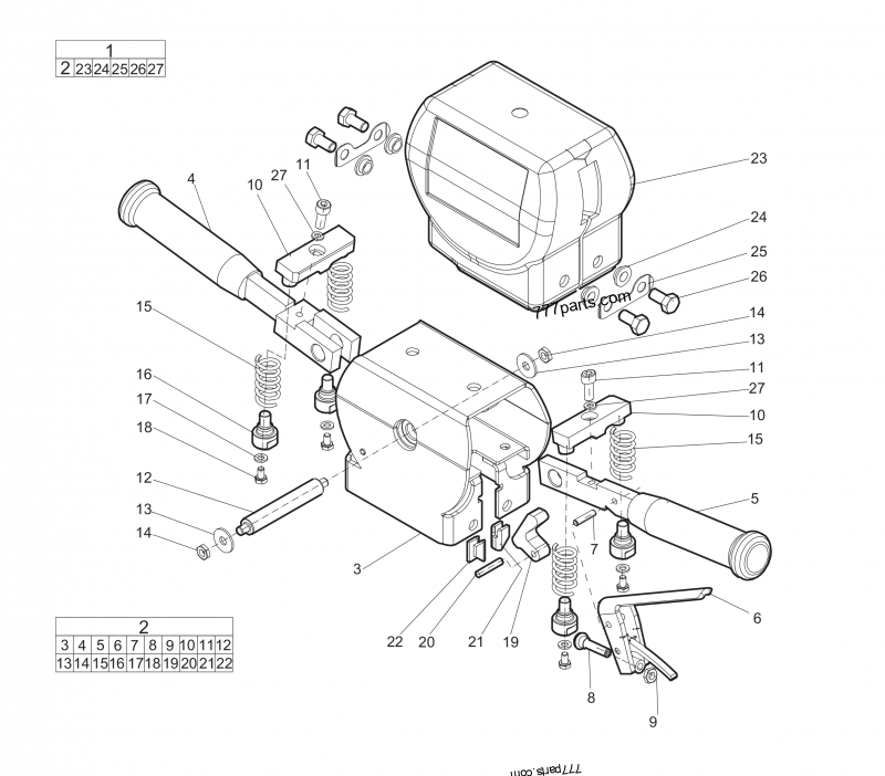 3371821065 VR-handle, complete Without plastic cover - Atlas Copco ...