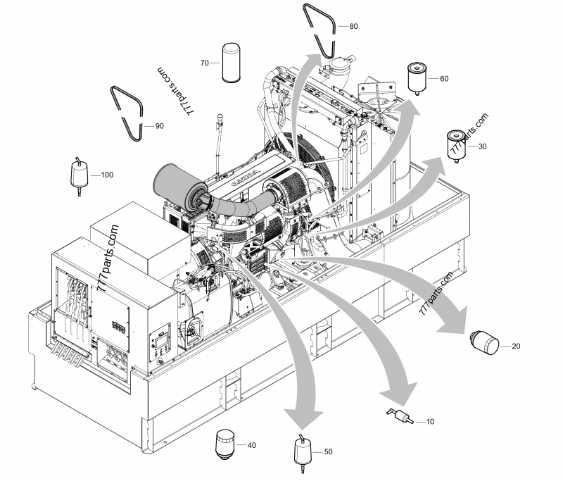 1626225900 Can Genoil 5W40 20 Liter/5.3 Gallon - Atlas Copco spare part ...