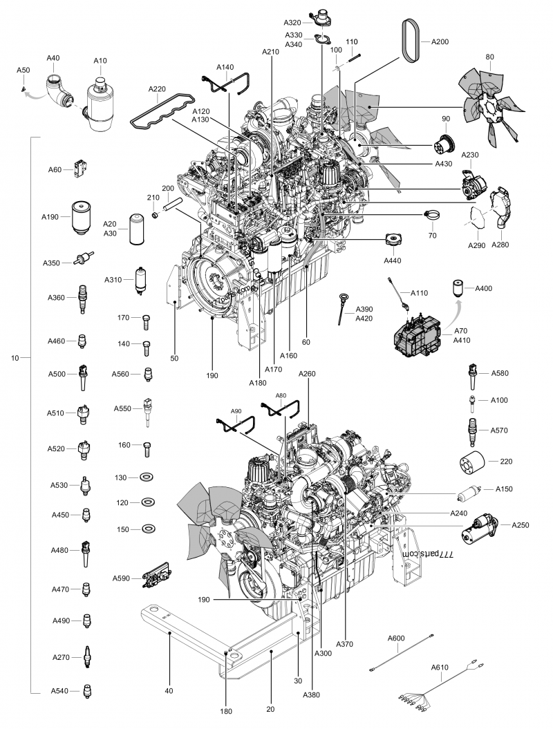 1310796107 Def pressure line:1000mm - Atlas Copco spare part | 777parts.com