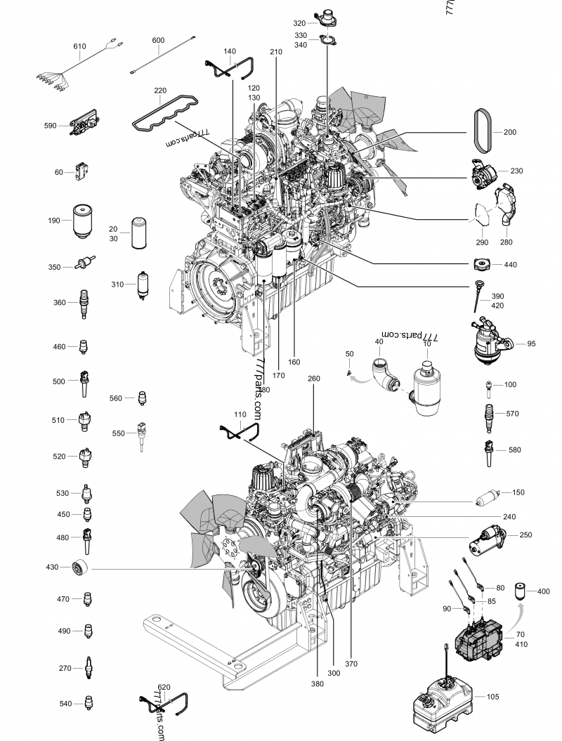 1310796107 Def pressure line:1000mm - Atlas Copco spare part | 777parts.com