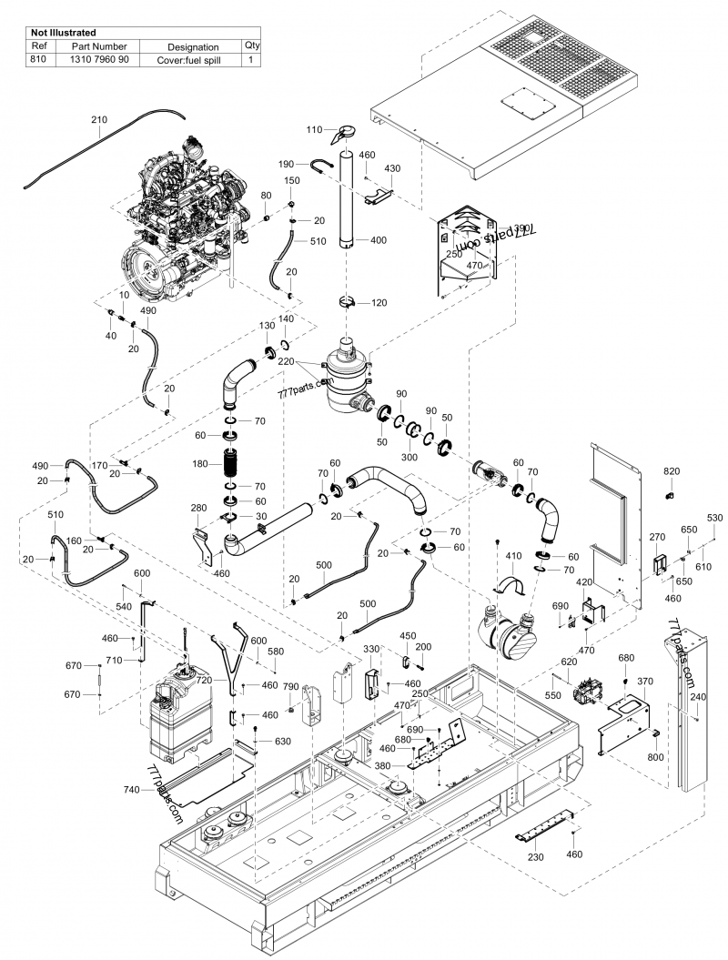 1310184400 Wire harness extension - Atlas Copco spare part | 777parts.com