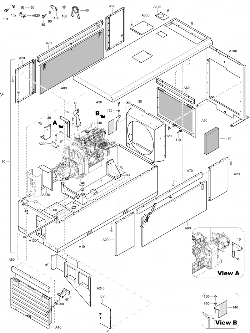 0263310410 Nut:#6-32 hex $stl zpl - Atlas Copco spare part | 777parts.com