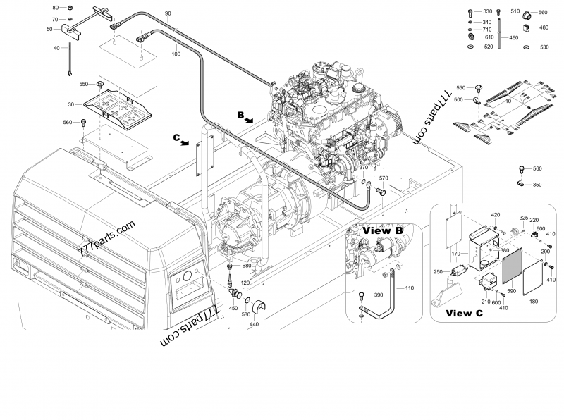 0263310410 Nut:#6-32 hex $stl zpl - Atlas Copco spare part | 777parts.com
