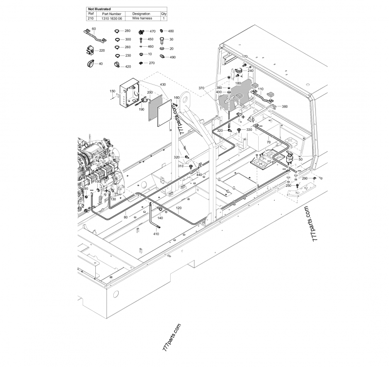 1310074598 Cover:electrical box - Atlas Copco spare part | 777parts.com