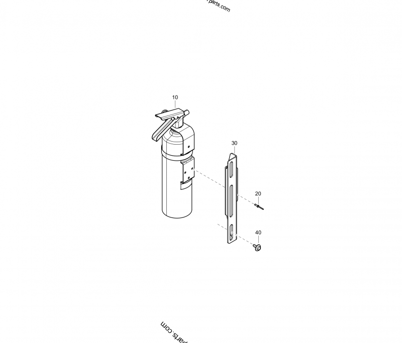 1310796247 Brkt: fire extinguisher - Atlas Copco spare part | 777parts.com