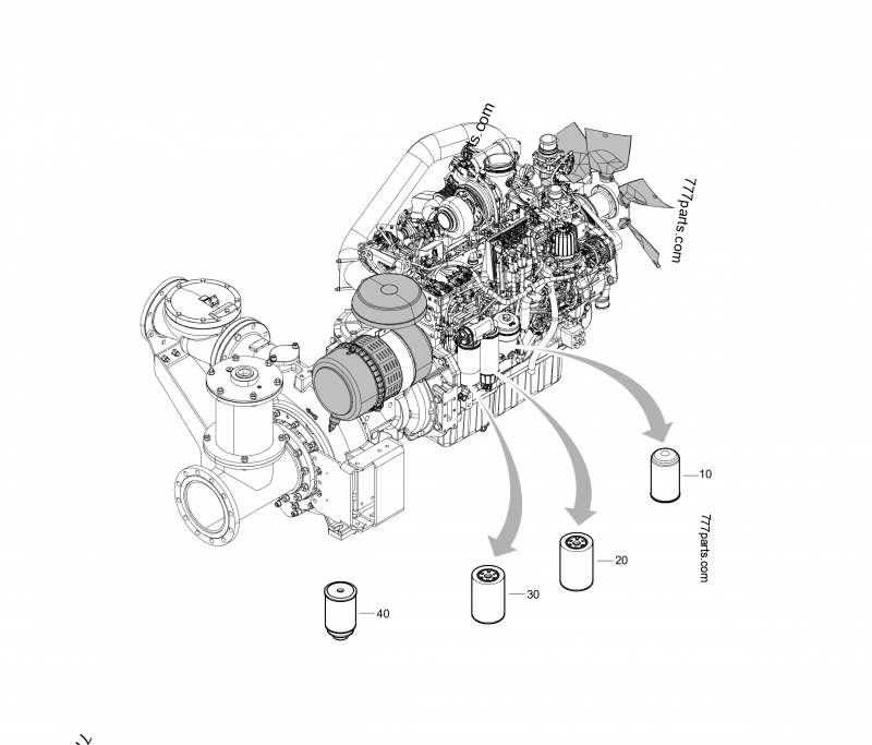 1310072443 Fuel filter - Atlas Copco spare part | 777parts.com