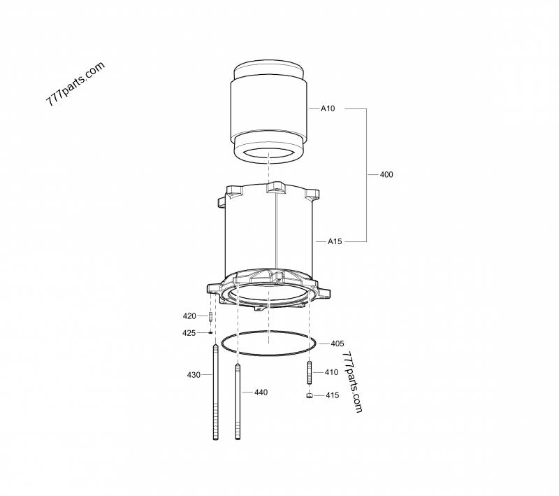 470W494053 Stud bolt - Atlas Copco spare part | 777parts.com