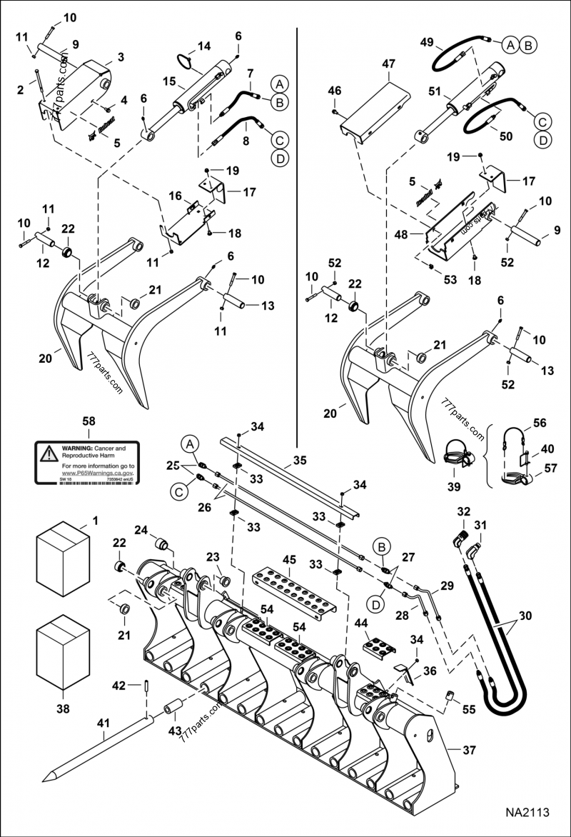 7167290 HOSE HYDRAULIC - Bobcat spare part | 777parts.com