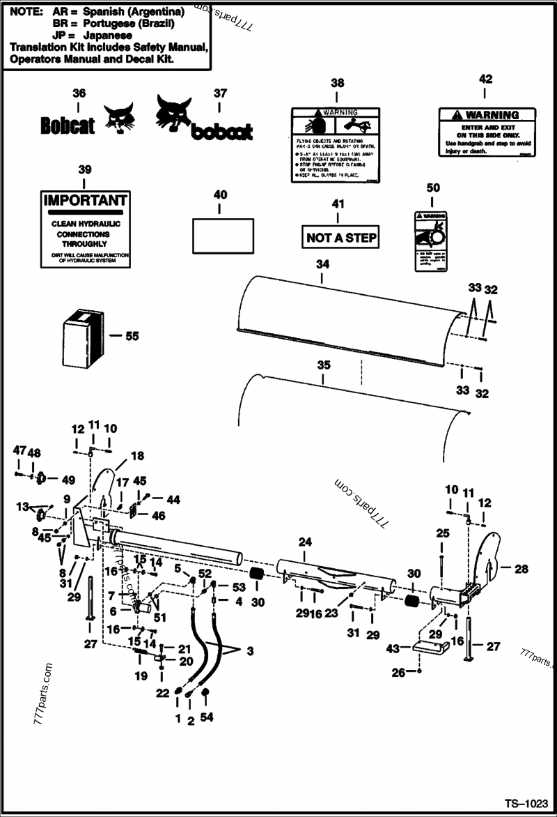 6716944BR KIT, TRANSLATION - Bobcat spare part | 777parts.com