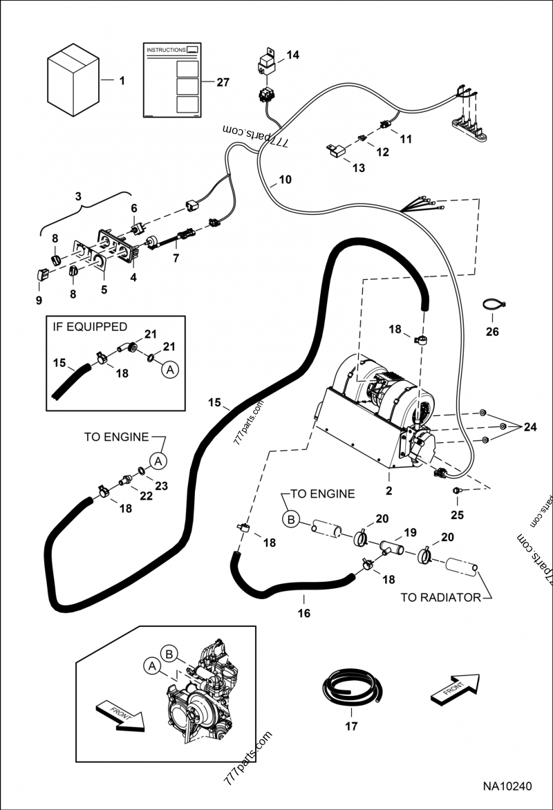 7254992 PANEL, CONTROL - Bobcat spare part | 777parts.com