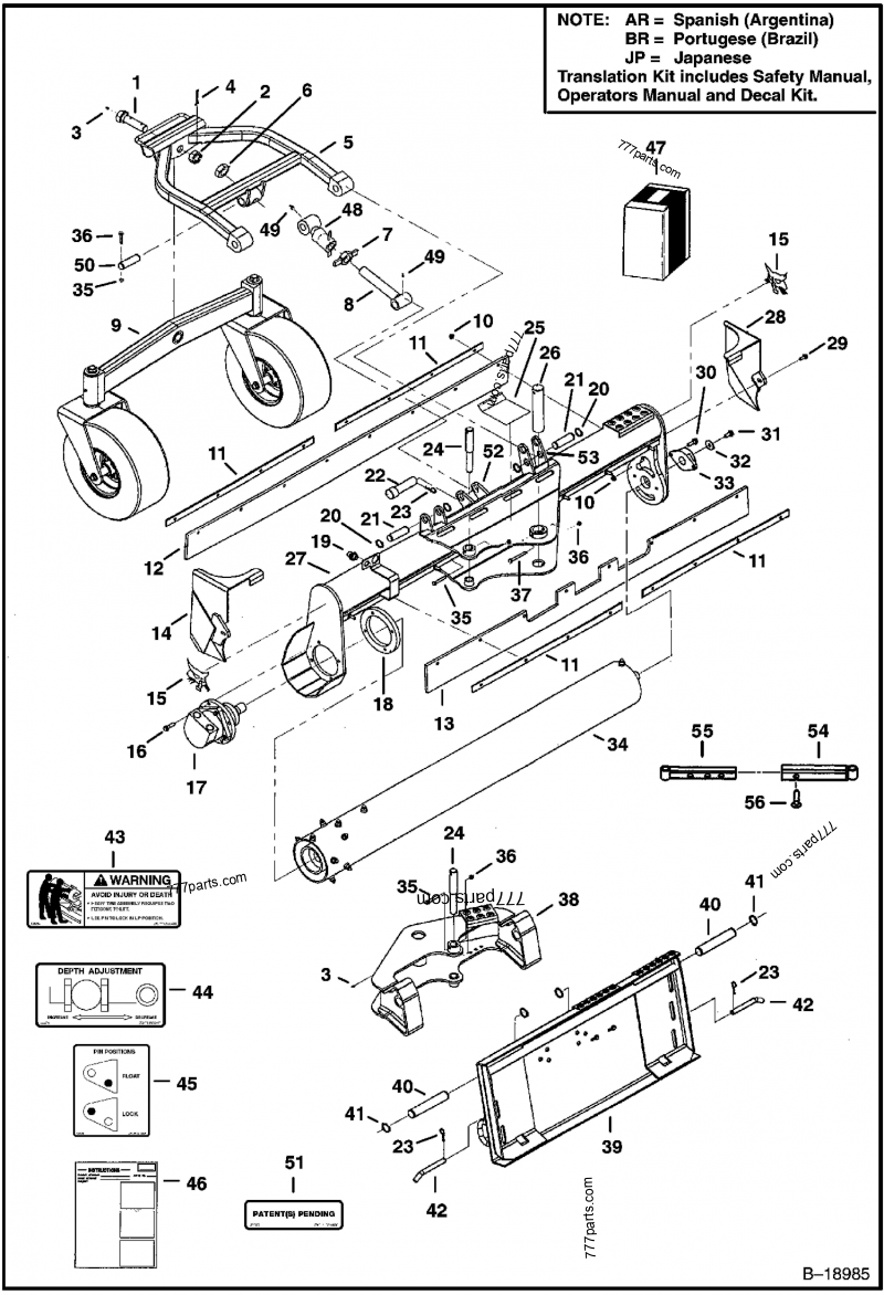 MOTOR CARRIER ASSY - Bobcat spare part | 777parts.com
