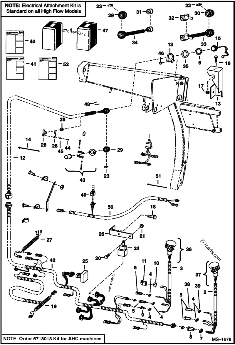 6710299 HARNESS, ATTACHMENT PWM - Bobcat spare part | 777parts.com