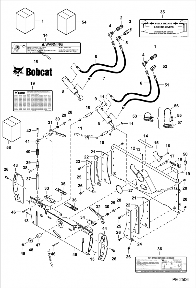 6719501 LEVER,RH - Bobcat spare part | 777parts.com