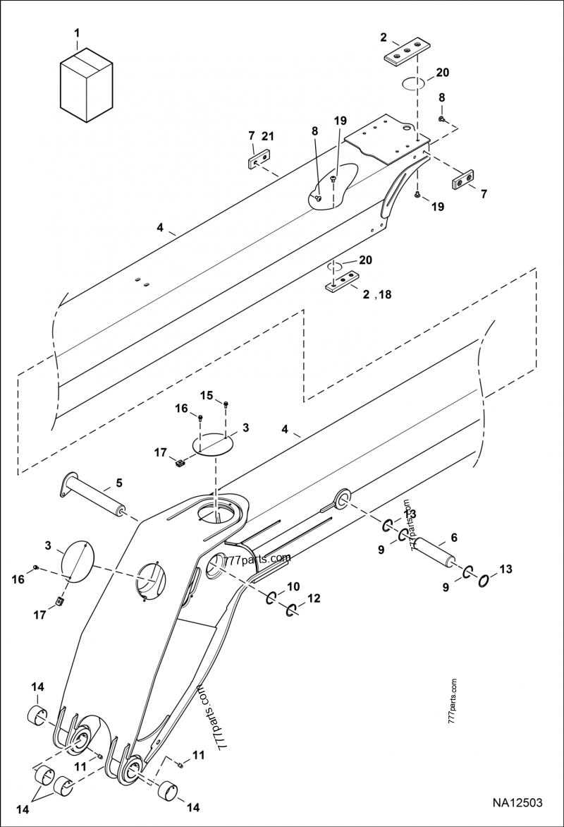 7424224 KIT BOOM PAD - Bobcat spare part | 777parts.com