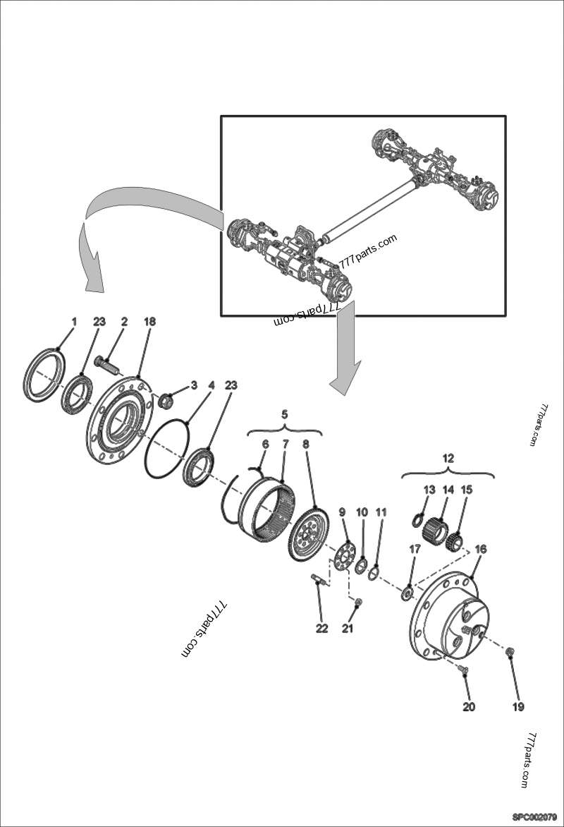 7011140 BOLT - Bobcat spare part | 777parts.com