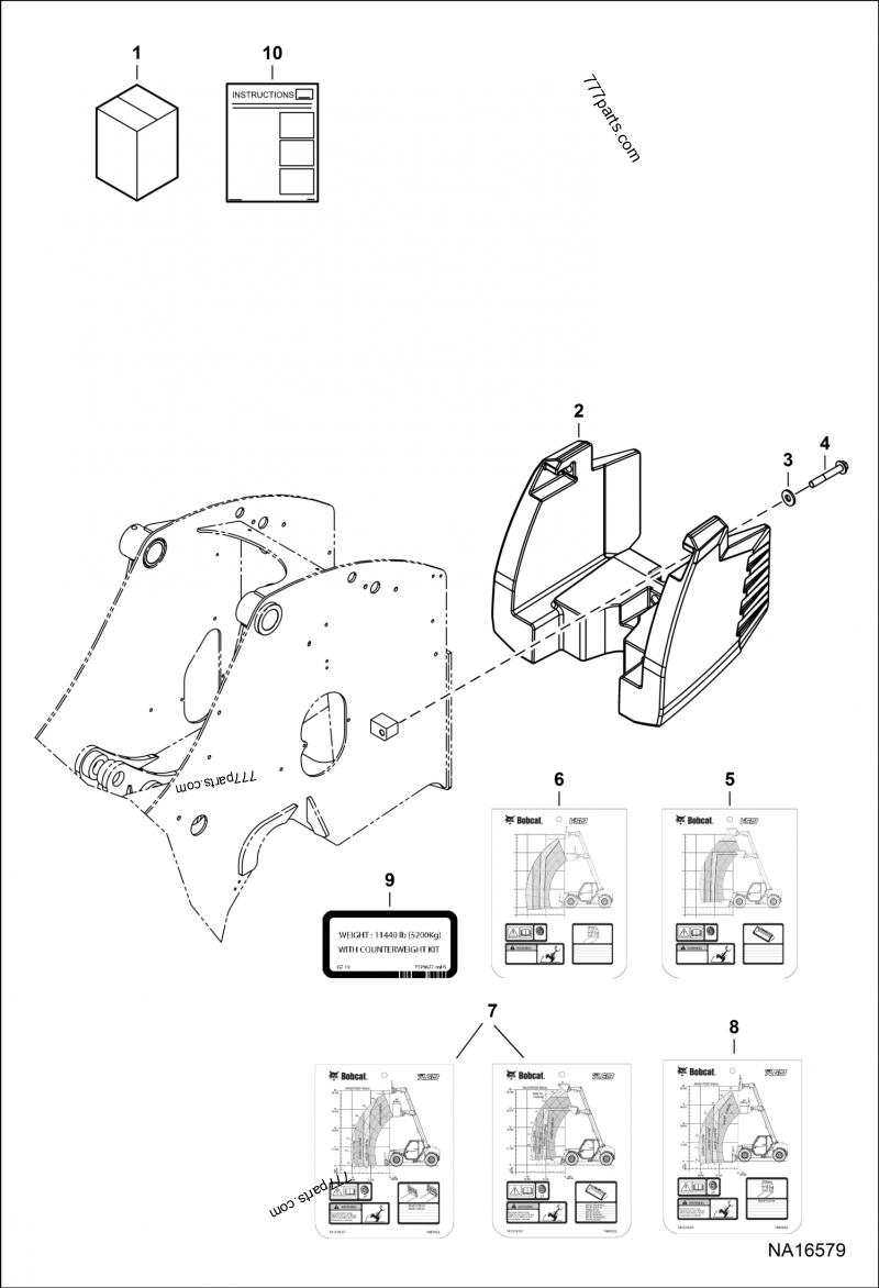 7487023 CHART LOAD - Bobcat spare part | 777parts.com