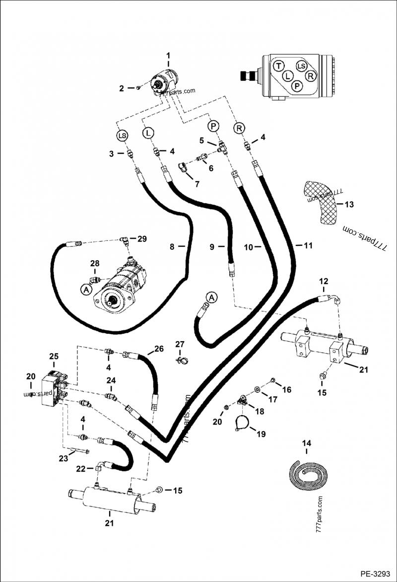6685112 VALVE, STRG - Bobcat spare part | 777parts.com