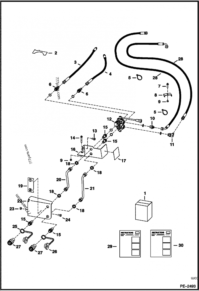 7106520 KIT, HYD REMOTE - Bobcat spare part | 777parts.com