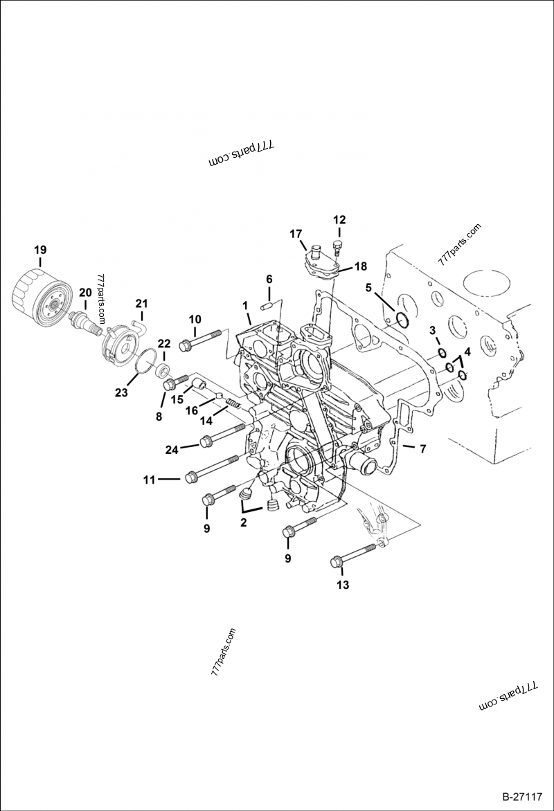 7012337 HOUSING GEAR - Bobcat spare part | 777parts.com