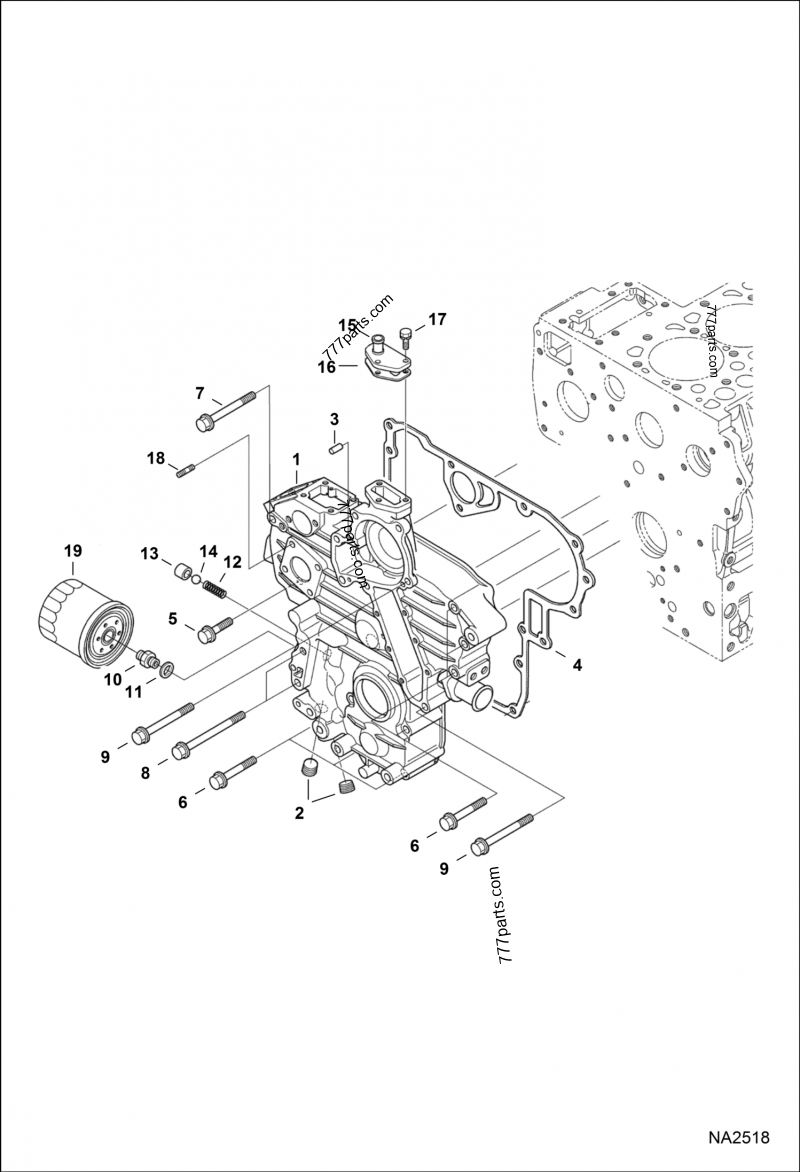 7012337 HOUSING GEAR - Bobcat spare part | 777parts.com