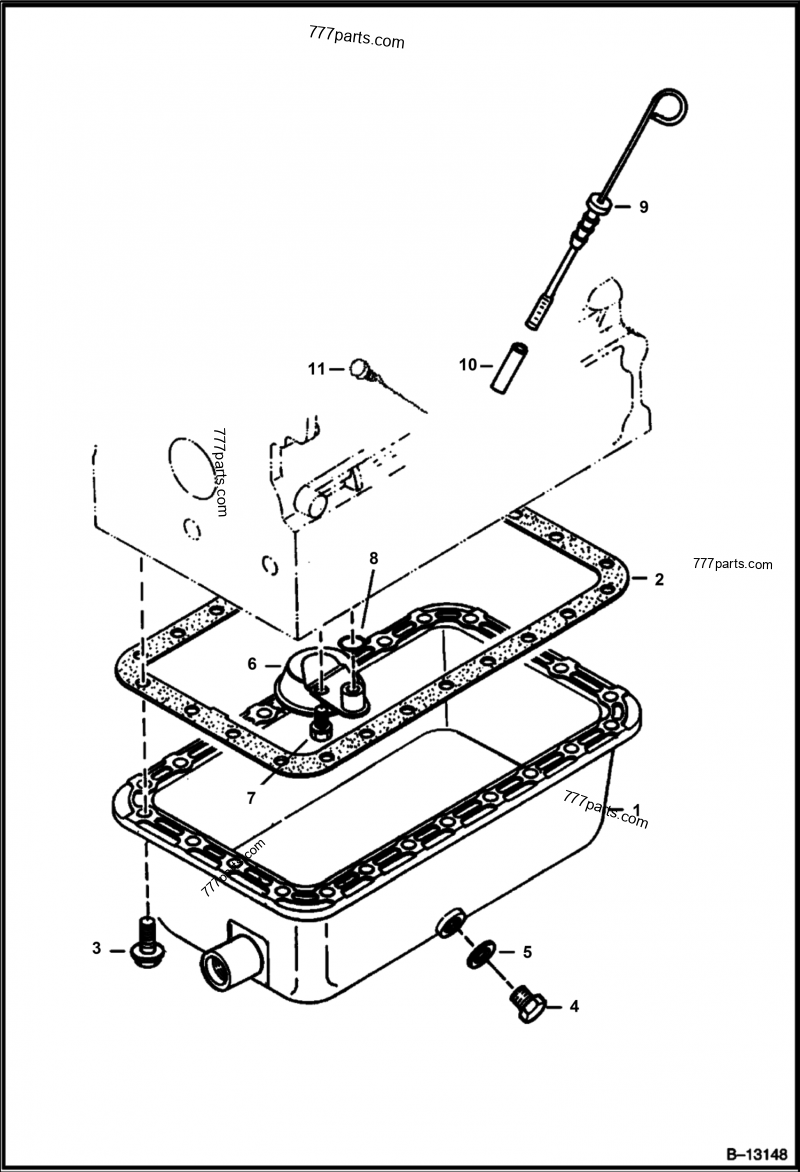 6655151 PAN, OIL - Bobcat spare part | 777parts.com