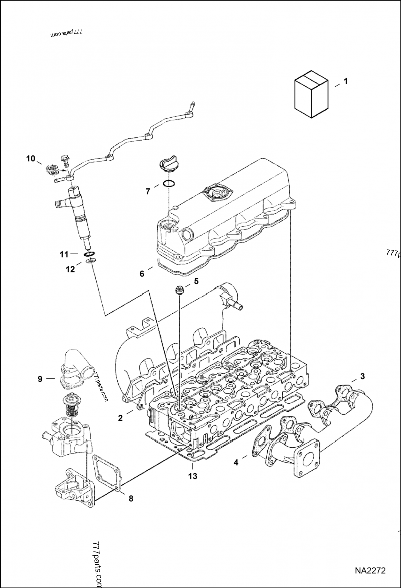 6689012 KIT GASKET UPPER T2 ENG - Bobcat spare part | 777parts.com