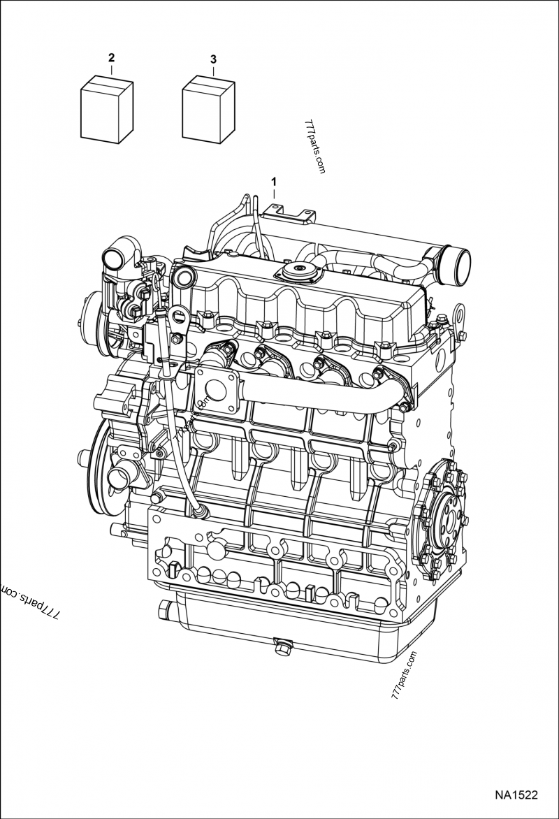 6689012 KIT GASKET UPPER T2 ENG - Bobcat spare part | 777parts.com