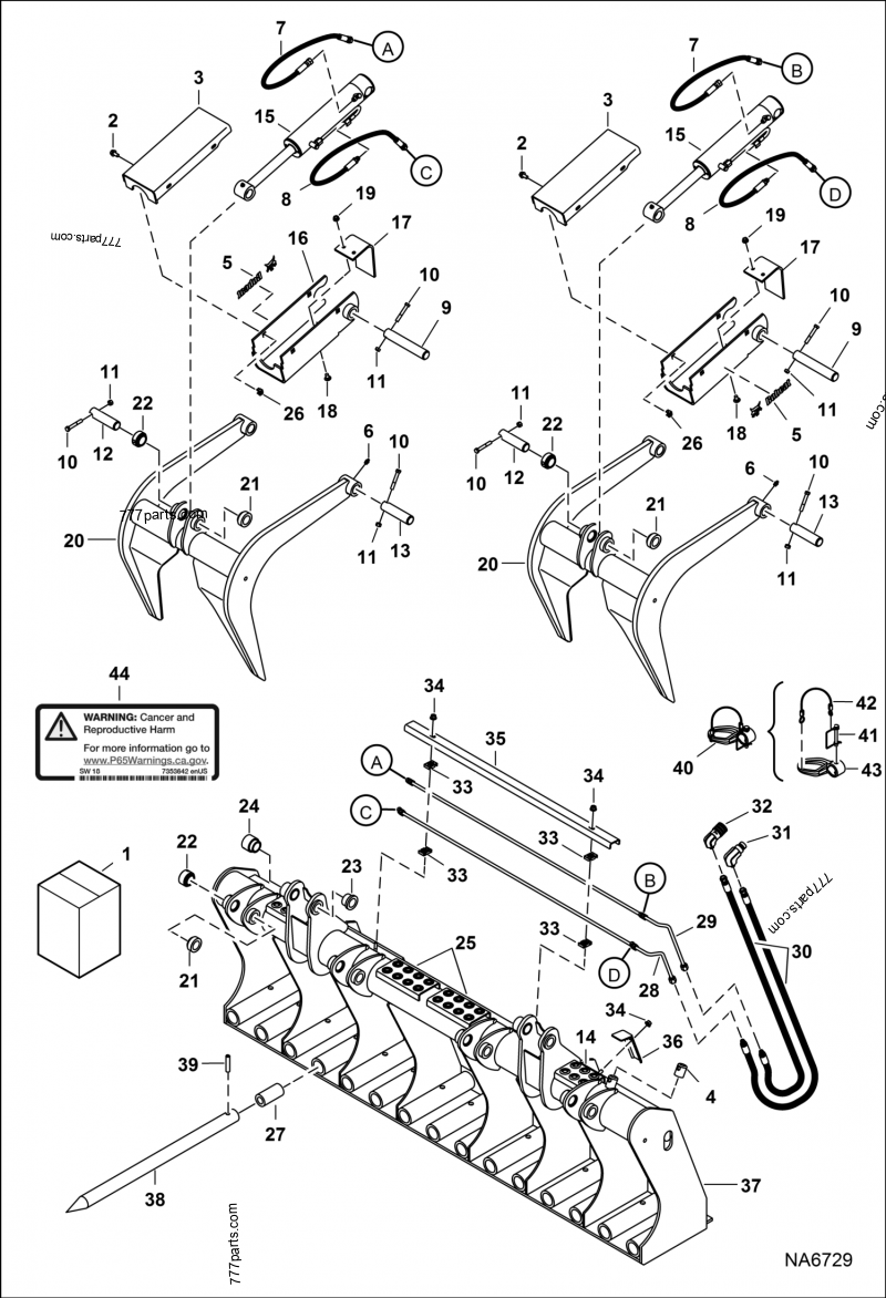 7166624 GRAPPLE ASSY - Bobcat spare part | 777parts.com