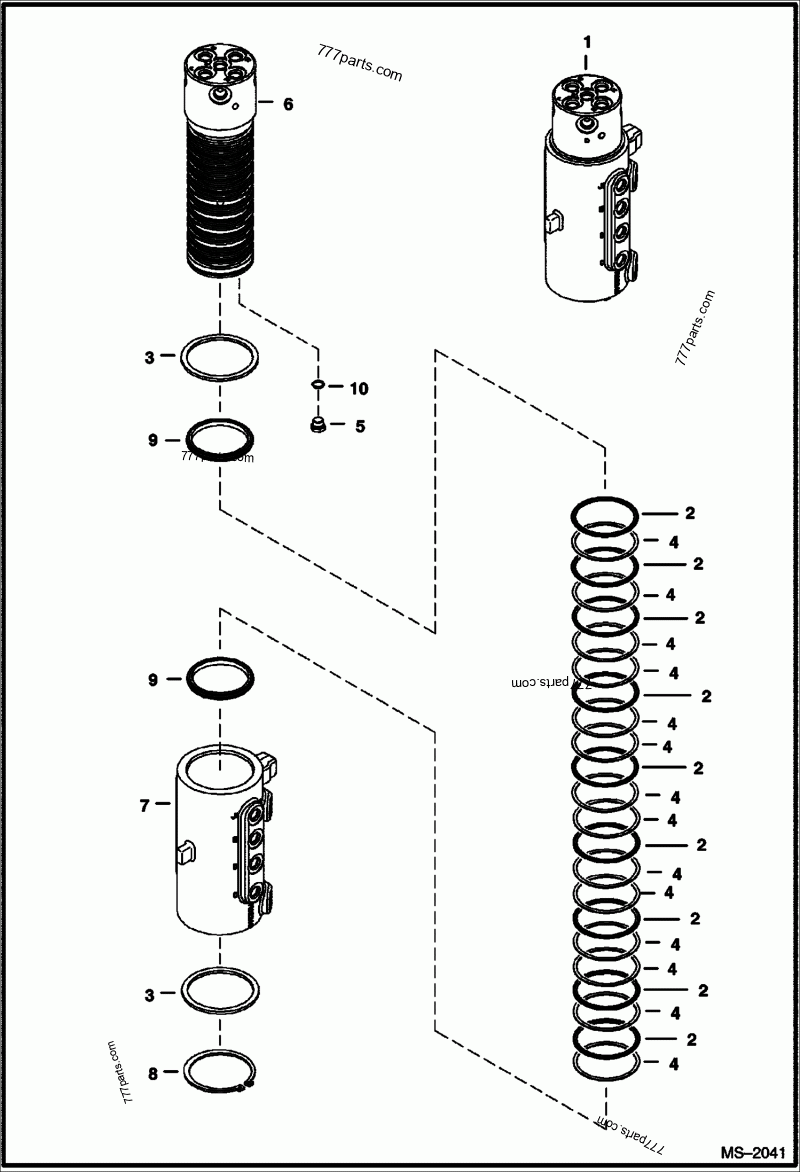 7300855 KIT, SWIVEL SEAL - Bobcat spare part | 777parts.com