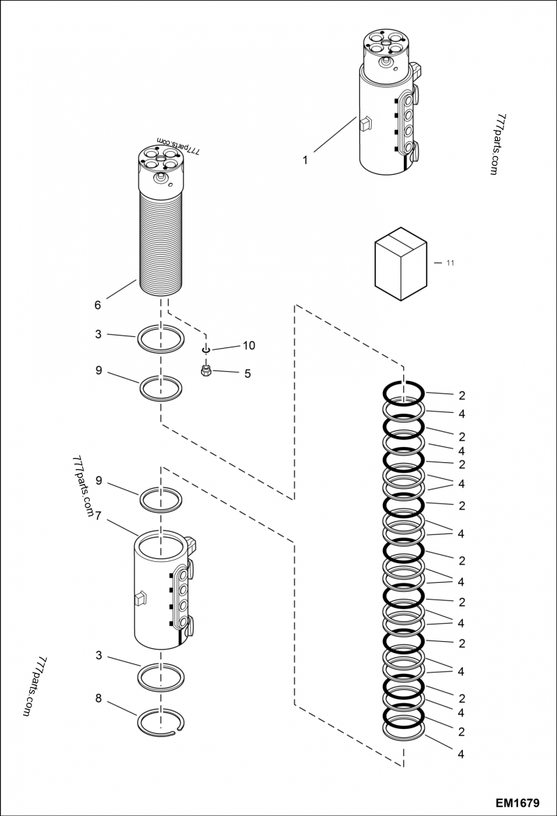 7300855 KIT, SWIVEL SEAL - Bobcat spare part | 777parts.com
