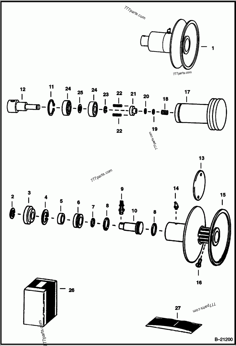 6515580 PISTON, UNION - Bobcat spare part | 777parts.com