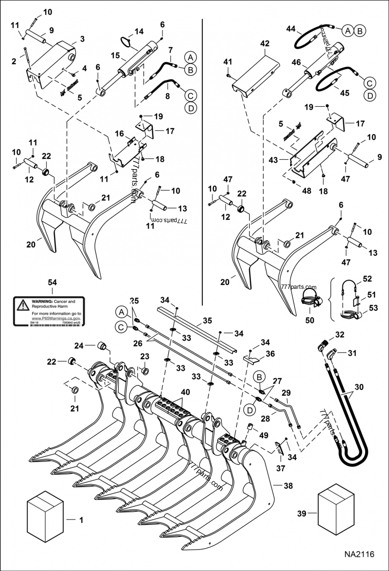 GRAPPLE FRAME - Bobcat spare part | 777parts.com