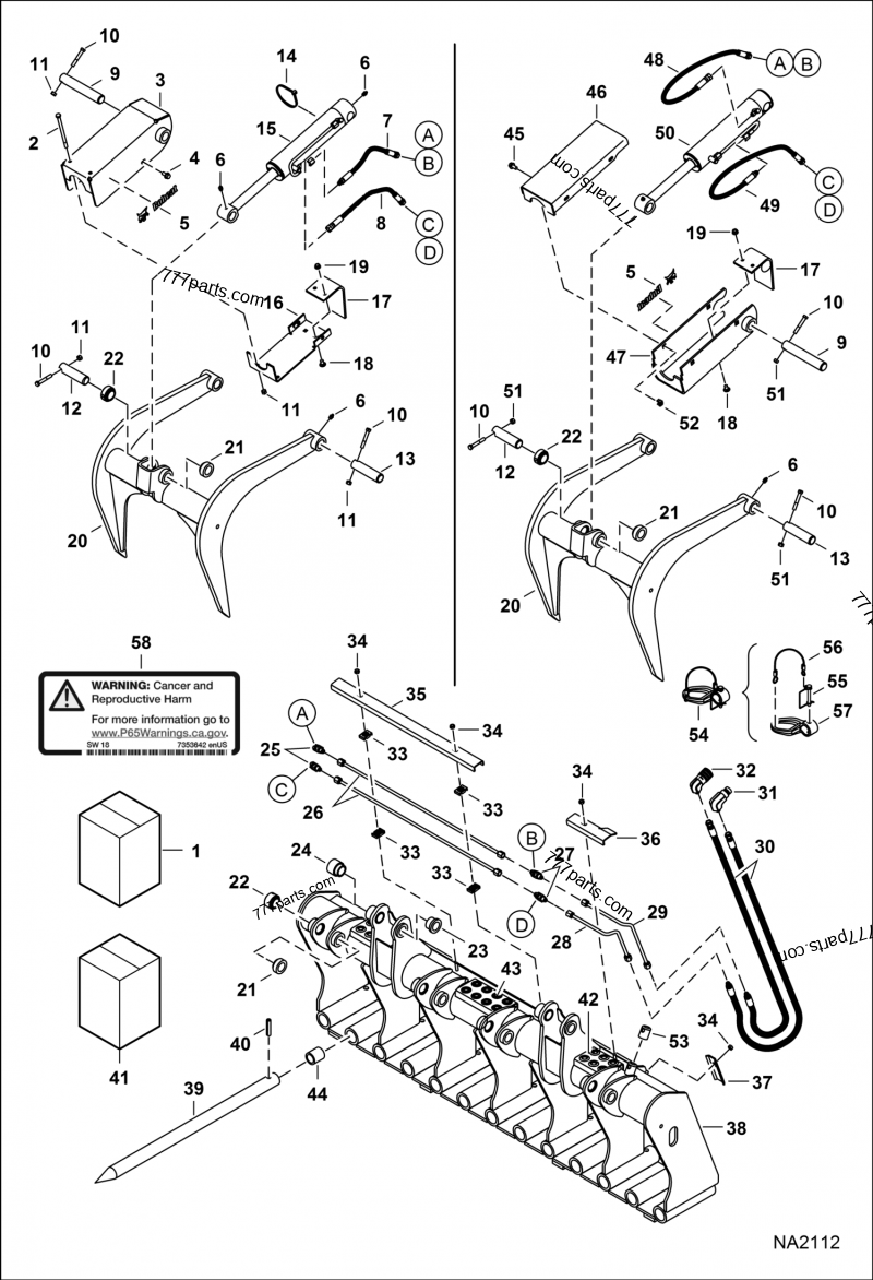 7168344 GRAPPLE ASSY - Bobcat spare part | 777parts.com