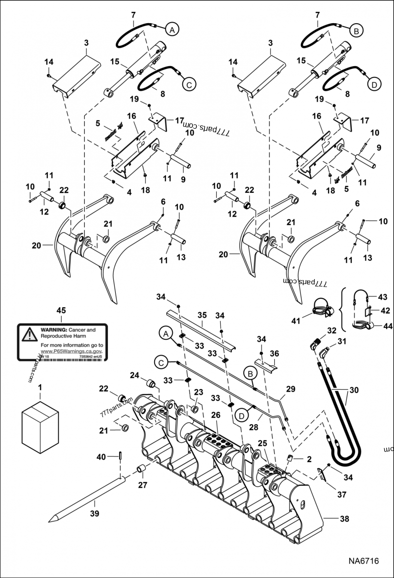7168344 GRAPPLE ASSY - Bobcat spare part | 777parts.com