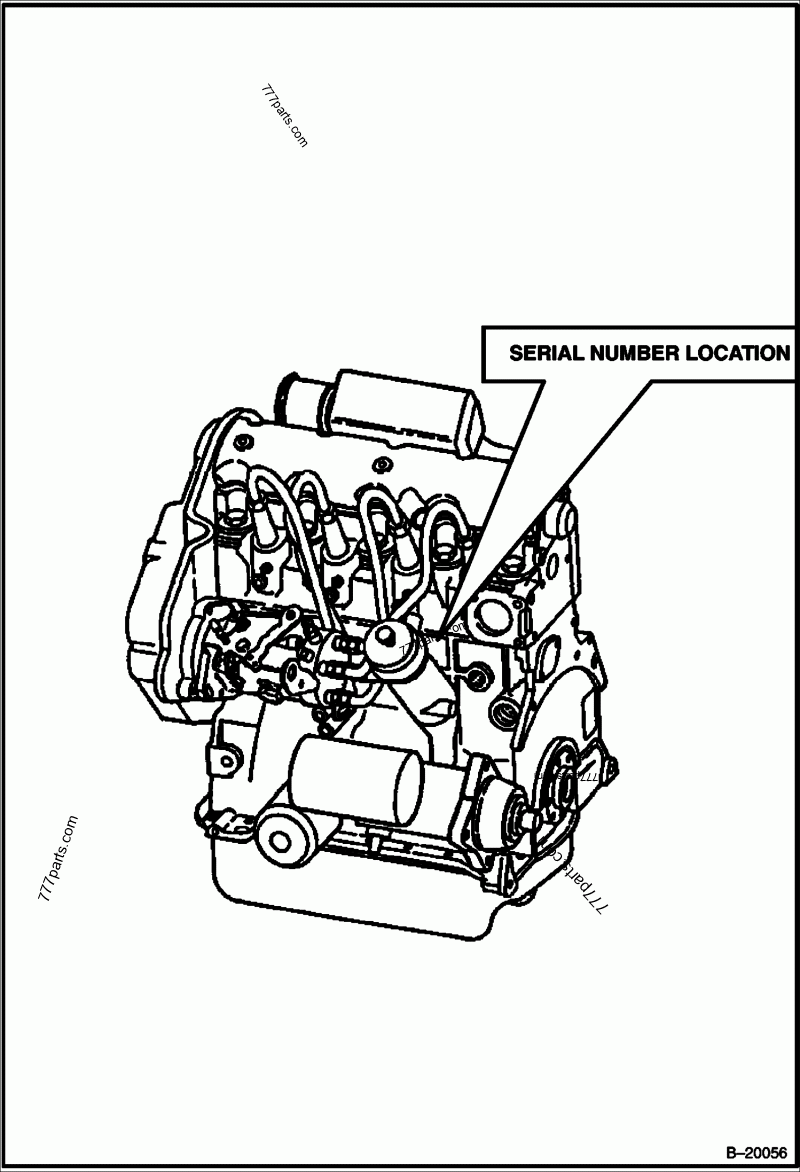 6672488REM ENGINE, PEUGEOT XUD9 - Bobcat spare part | 777parts.com