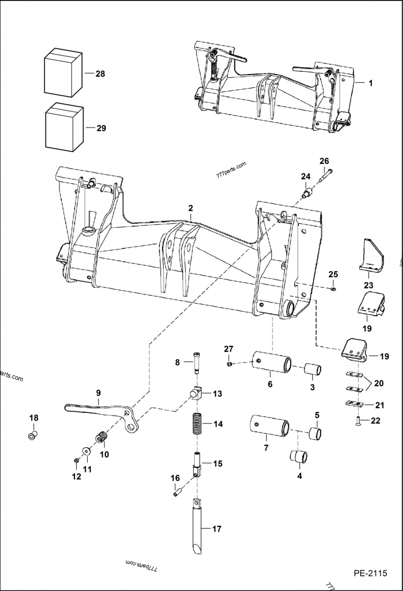 6709215 BOB-TACH - Bobcat spare part | 777parts.com