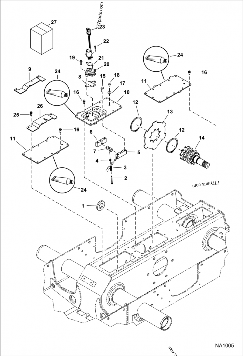 6690563 SOLENOID MOUNTING - Bobcat spare part | 777parts.com