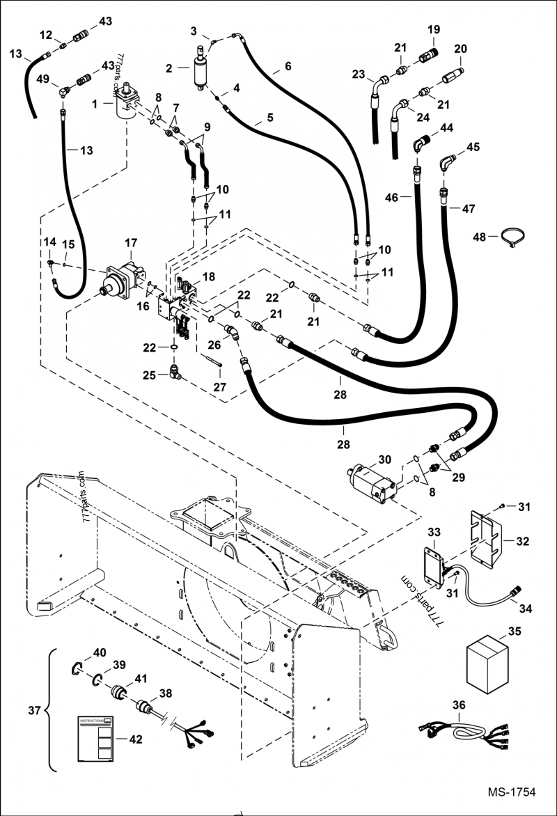 6728165 KIT 14-PIN HARNESS - Bobcat spare part | 777parts.com