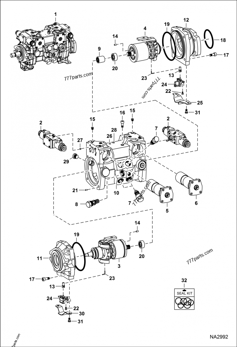 7008106 GROUP ROTATING RH - Bobcat spare part | 777parts.com